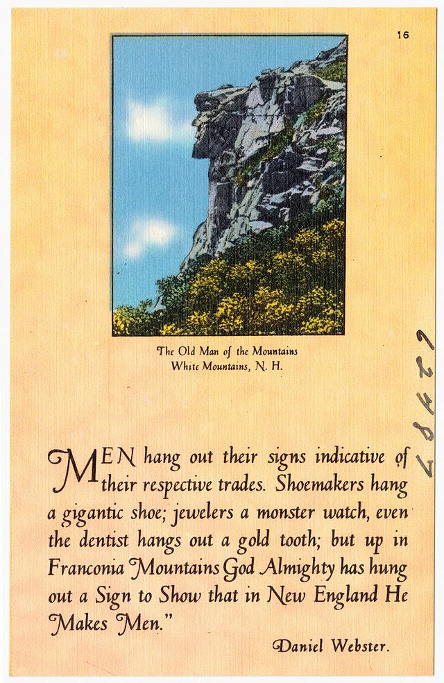 The Legacy of the Old Man of the Mountain | Western White Mountains ...